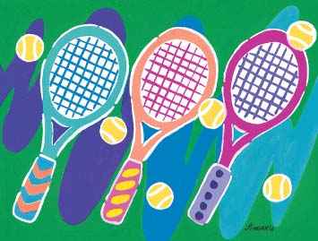 Three Little Racquets - Tennis Notes – Cute Tennis Stuff